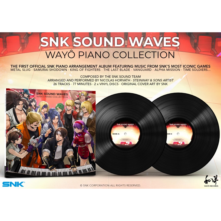 SNK Sound Waves - Wayô Piano Collection (Vinyl)